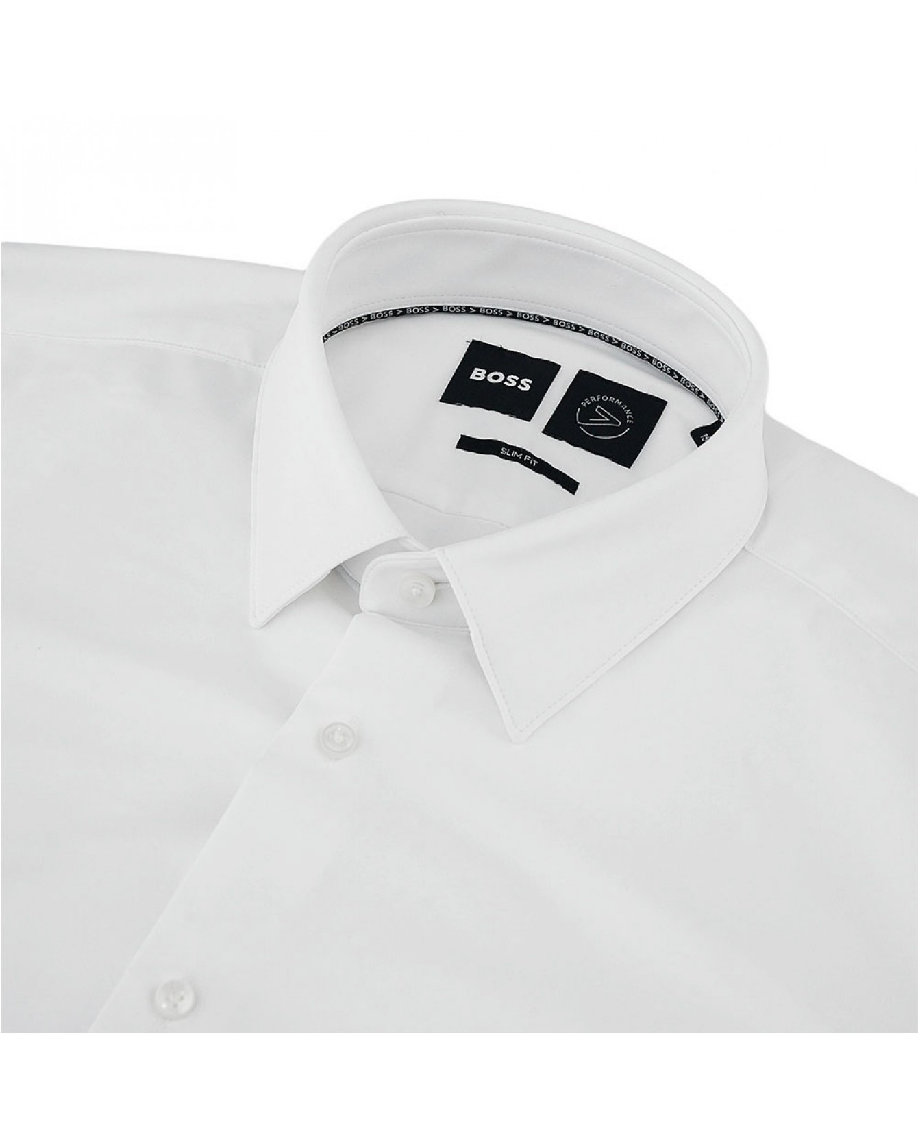 Πουκάμισο Boss Λευκό P-HANK-s-kent-C1-222 50503554-100 SLIM FIT - 62982-100